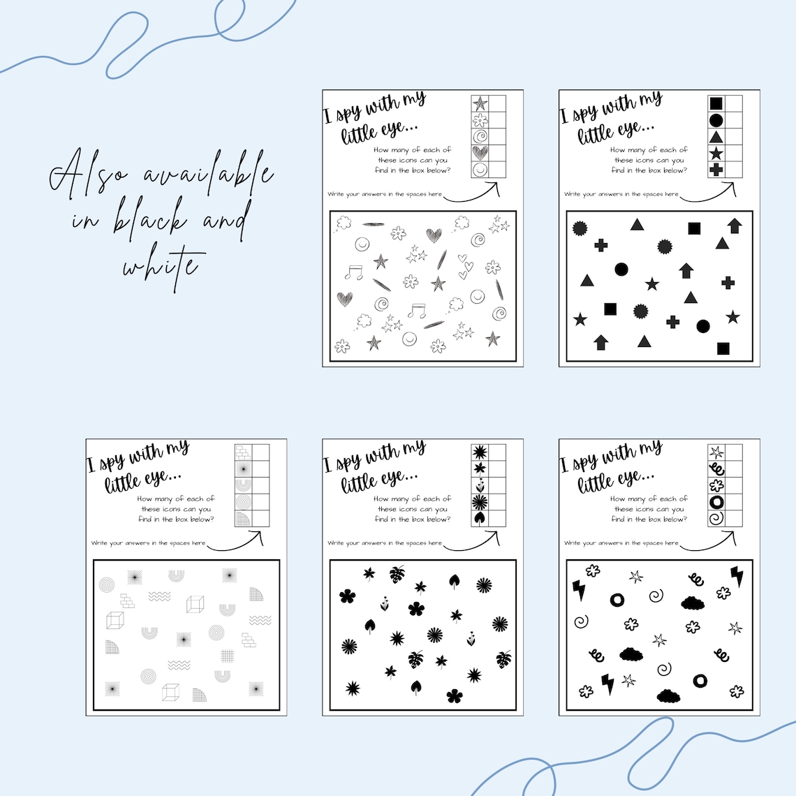 I Spy With My Little Eye, Preschool Worksheets, Preschool Printables ...