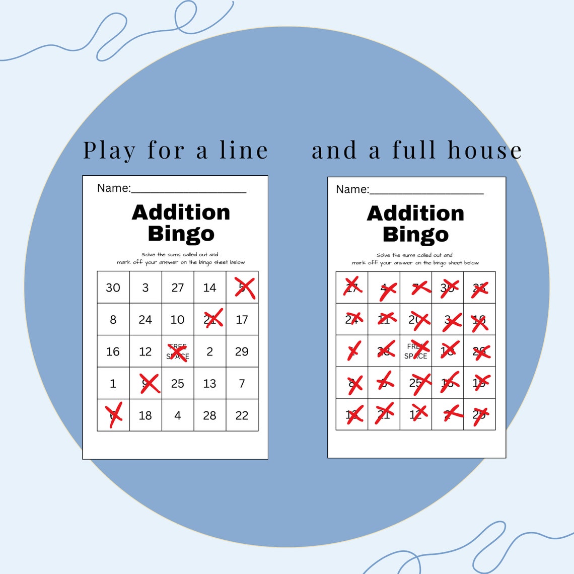 Bingo Cards Kids, Maths Games for Kids, Maths Bingo, Addition Worksheet ...