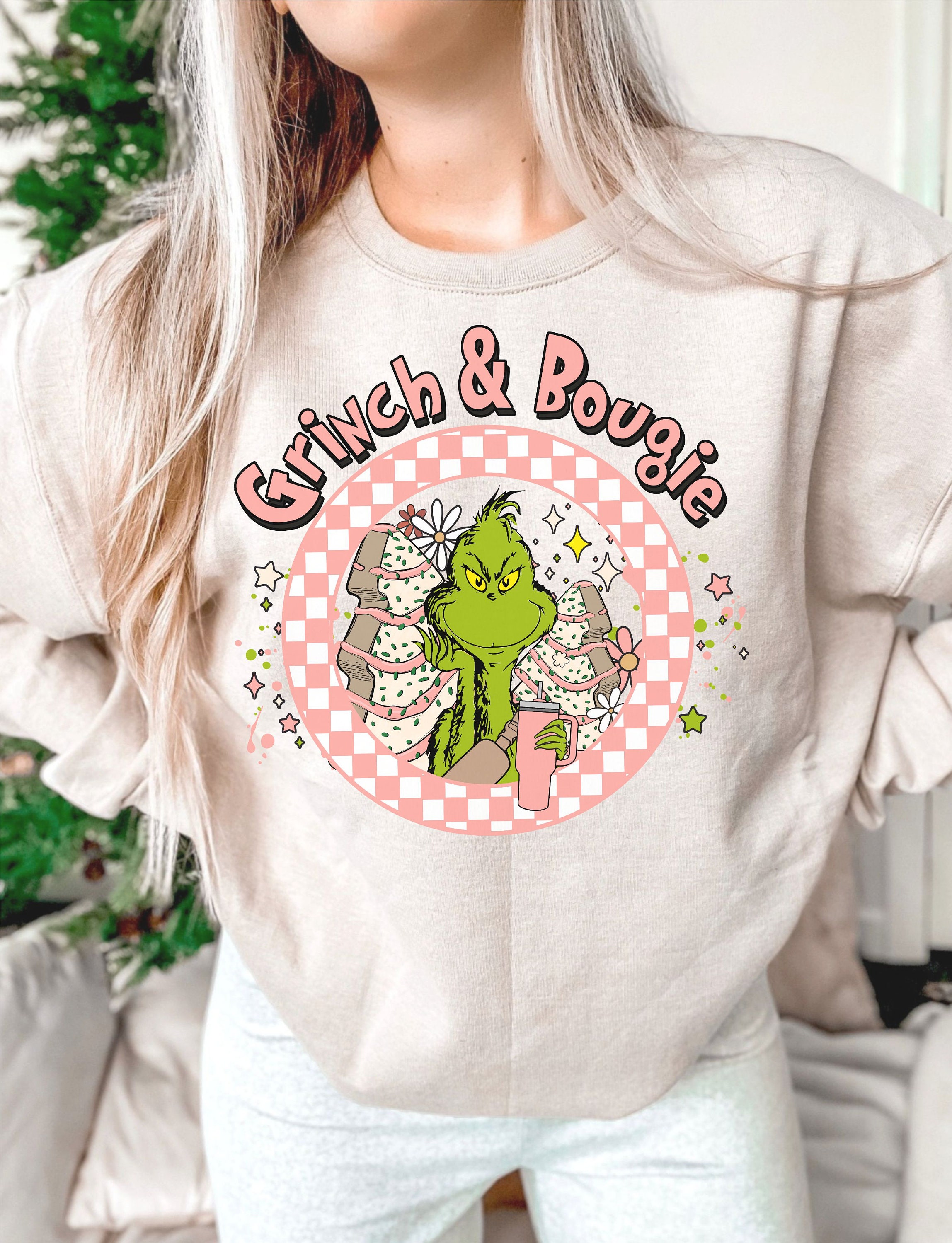 Grinch Face Preppy PNG Grinch Pink Green Preppy Christmas - Etsy Australia