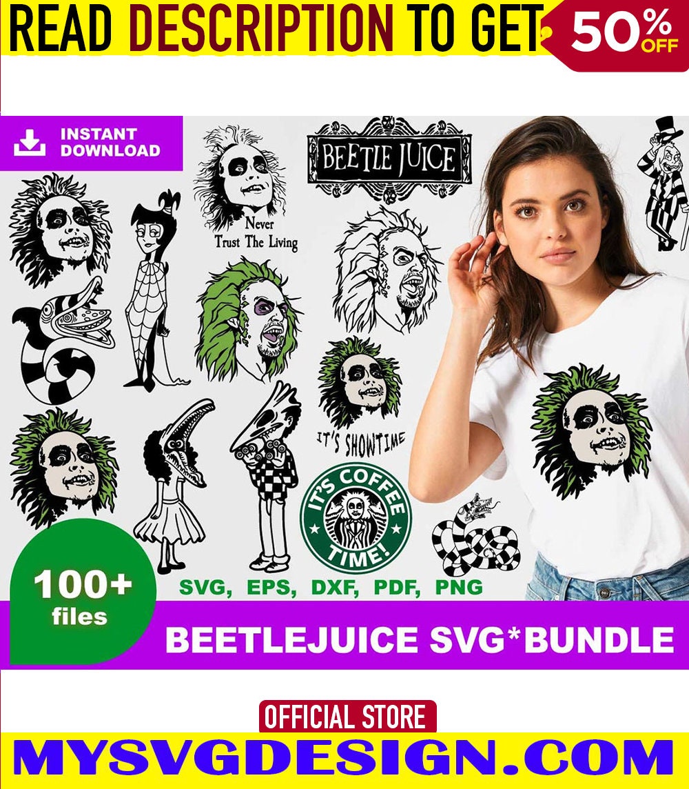 100 BEETLEJUICE SVG BUNDLE - Etsy