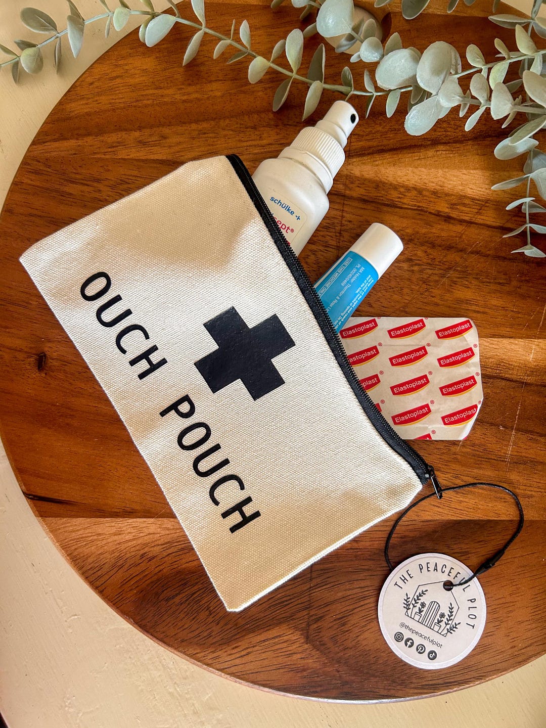 Ouch Pouch: Canvas First Aid Zip Bag - Handmade in UK - Etsy