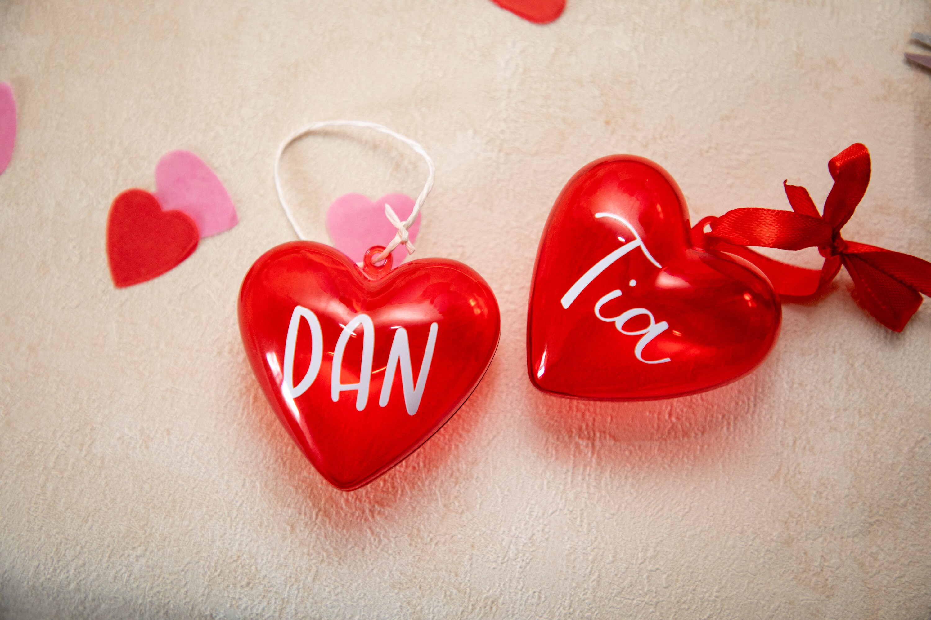 Custom Fillable Plastic Hearts: Personalised Party Favours - Etsy