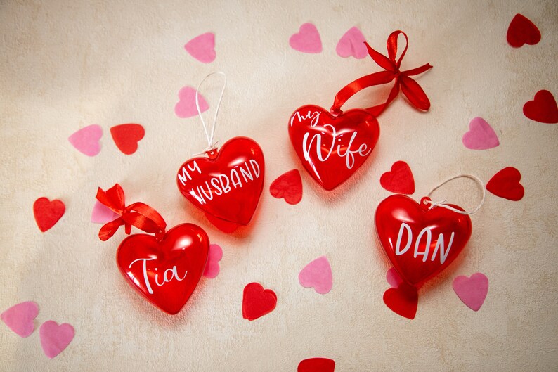 Custom Fillable Plastic Hearts: Personalised Party Favours - Etsy