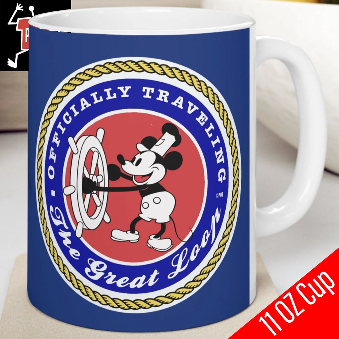 Officially Traveling the Great Loop Mug, Steamboat Willie, Looper Mug ...