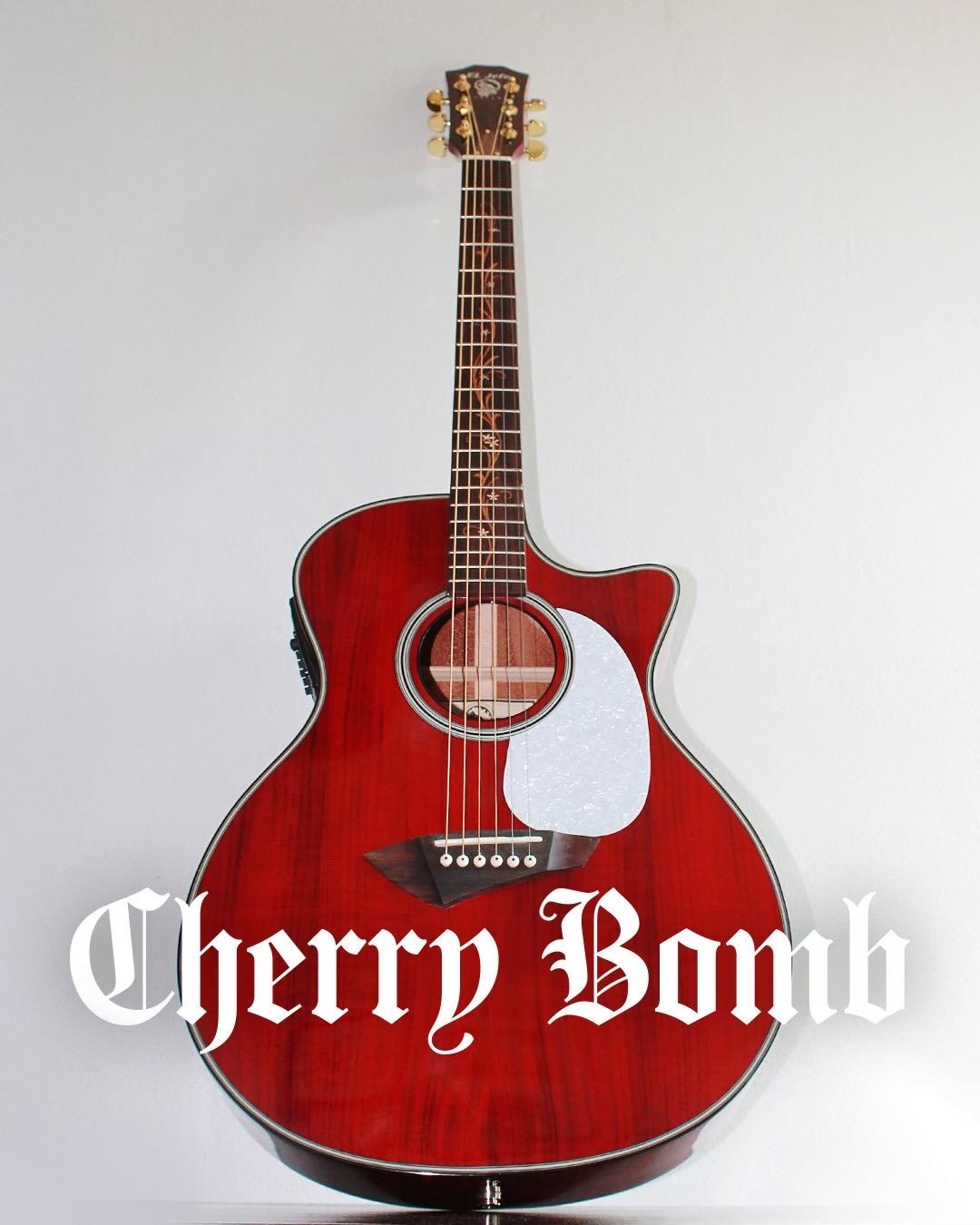 EL Jefe “cherry Bomb” Acoustic Guitar - Etsy