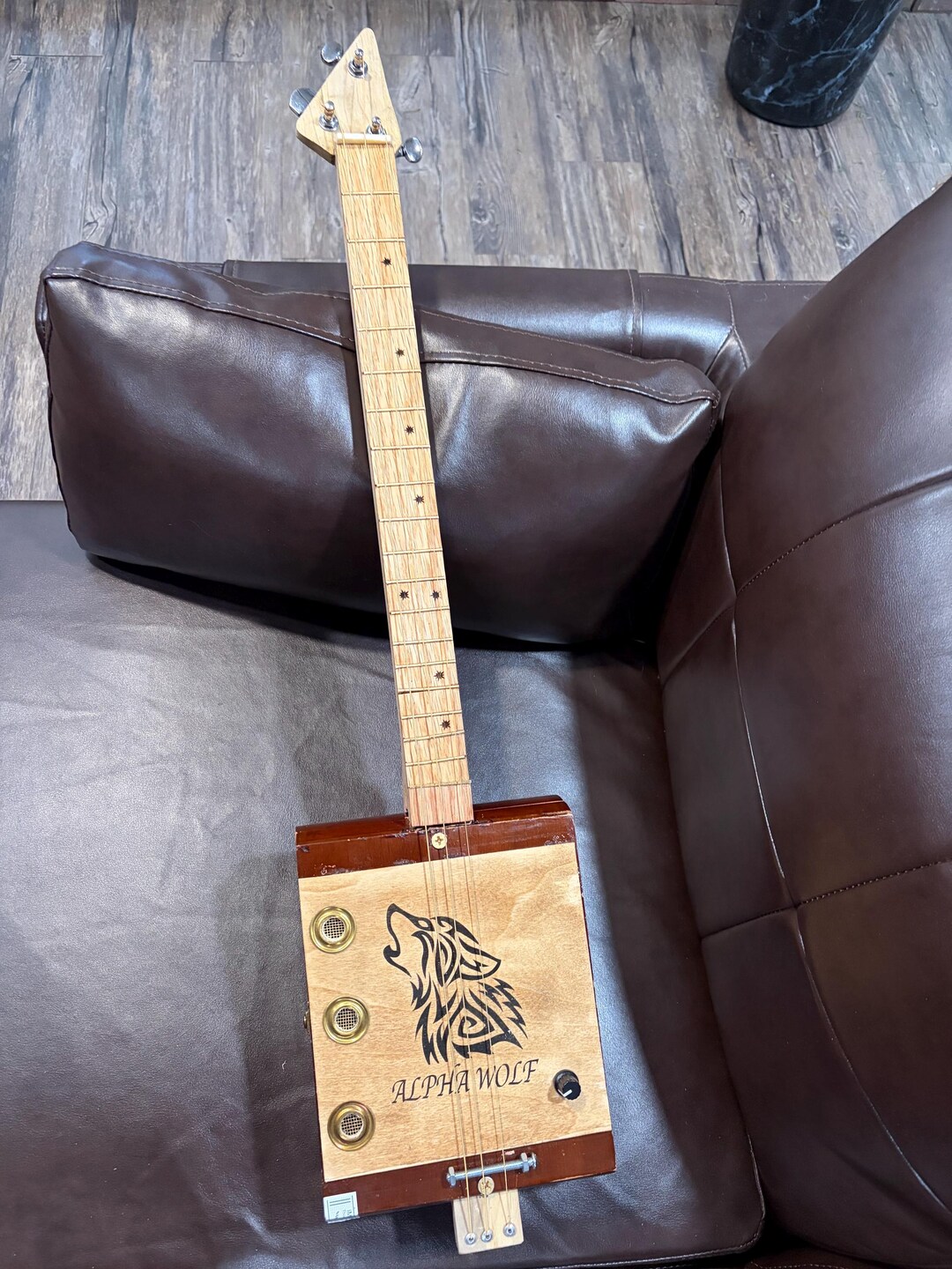 EL Padre Alpha Wolf Rustic Acoustic Electric Cigar Box Guitar - Etsy