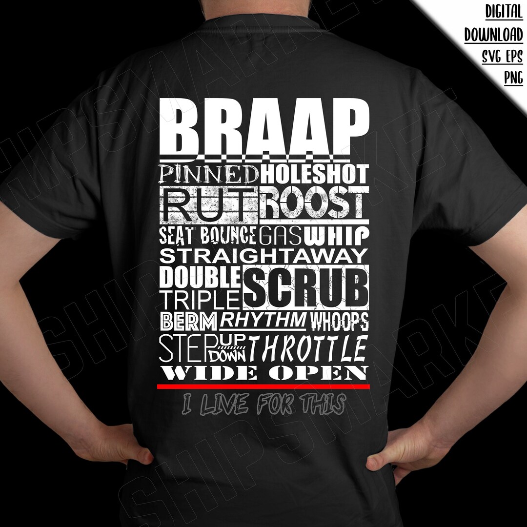 Motocross Supercross Dirtbike Braap Holeshot Wide Open Racing Stacyc I ...