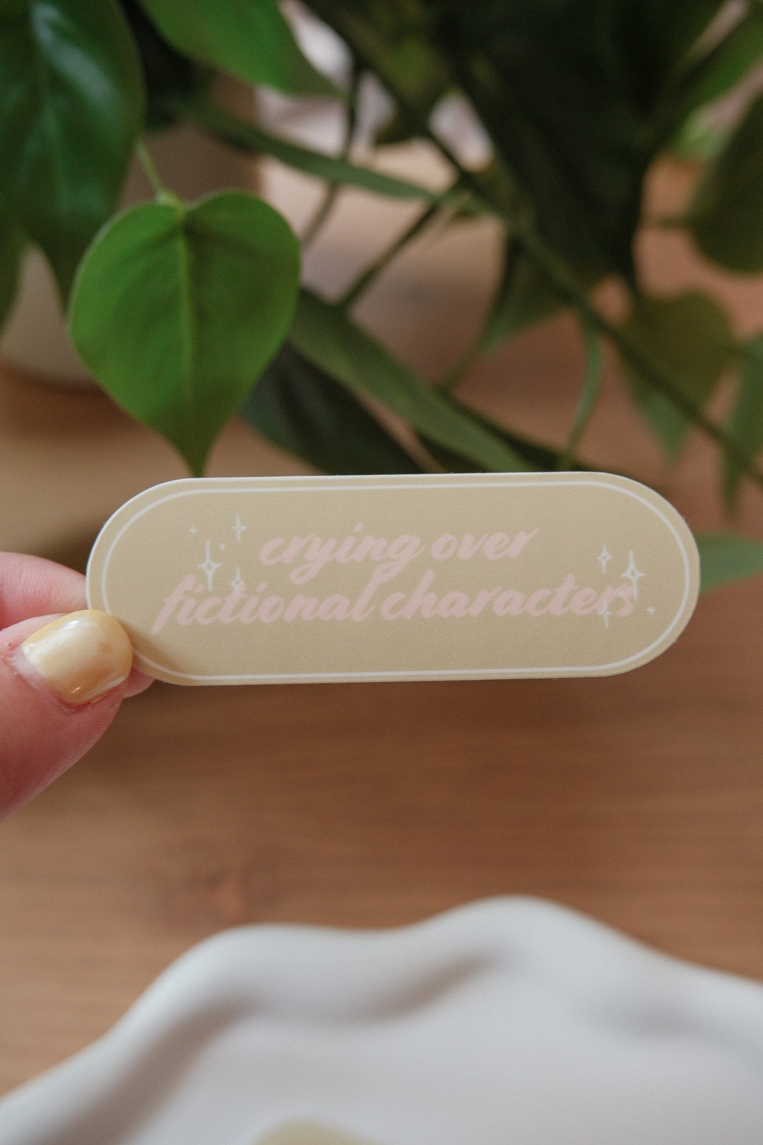 Crying Over Fictional Characters Sticker | Bookish Sticker | Kindle ...