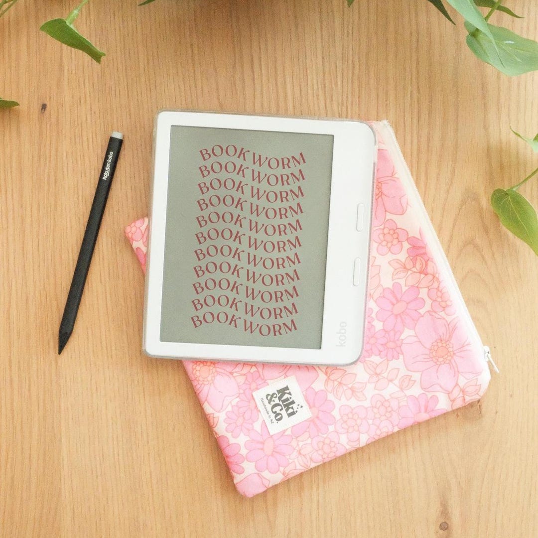 Bookworm Kobo Lock Screen | Bookish Wallpaper | Ready to Use Files ...