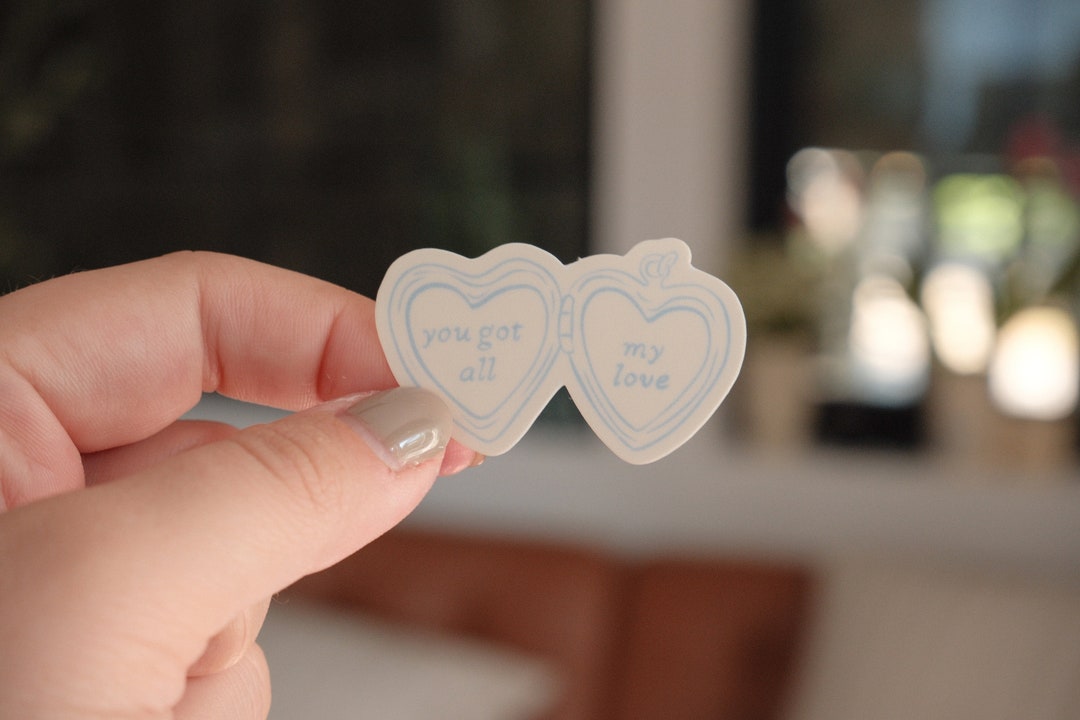 All My Love Locket Sticker | Bookish Stickers | Kindle Sticker | Kobo ...