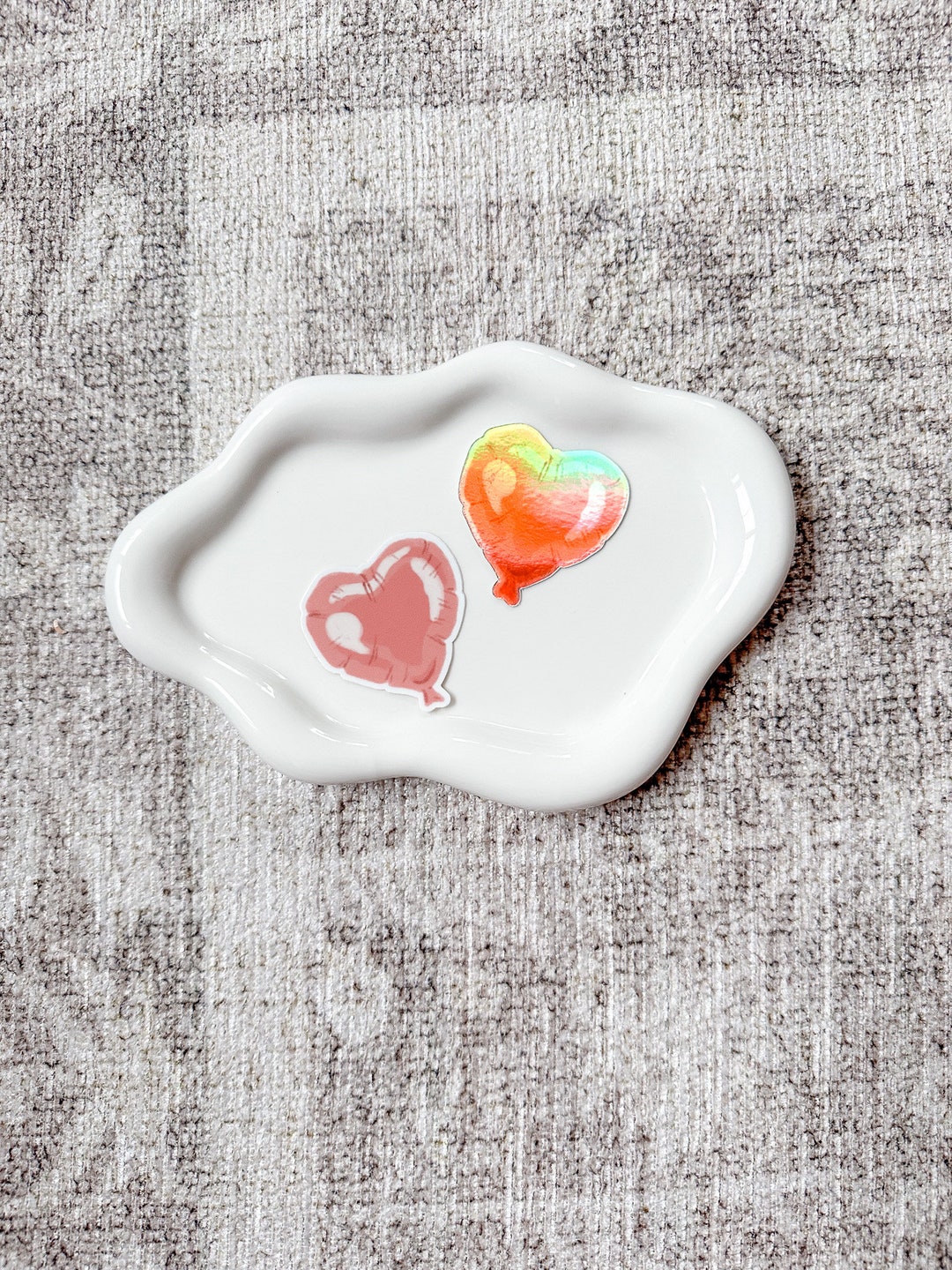 Balloon Heart Sticker - Etsy