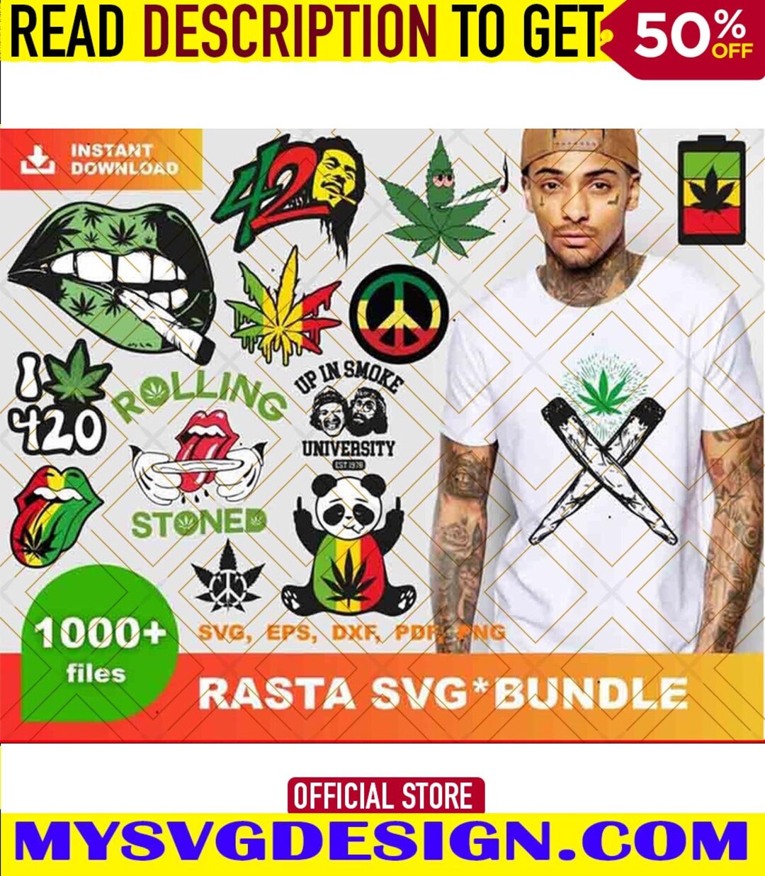 1000 Rasta SVG Bundle, Svg Cut Files for Cricut, Svg Files for Cricut ...