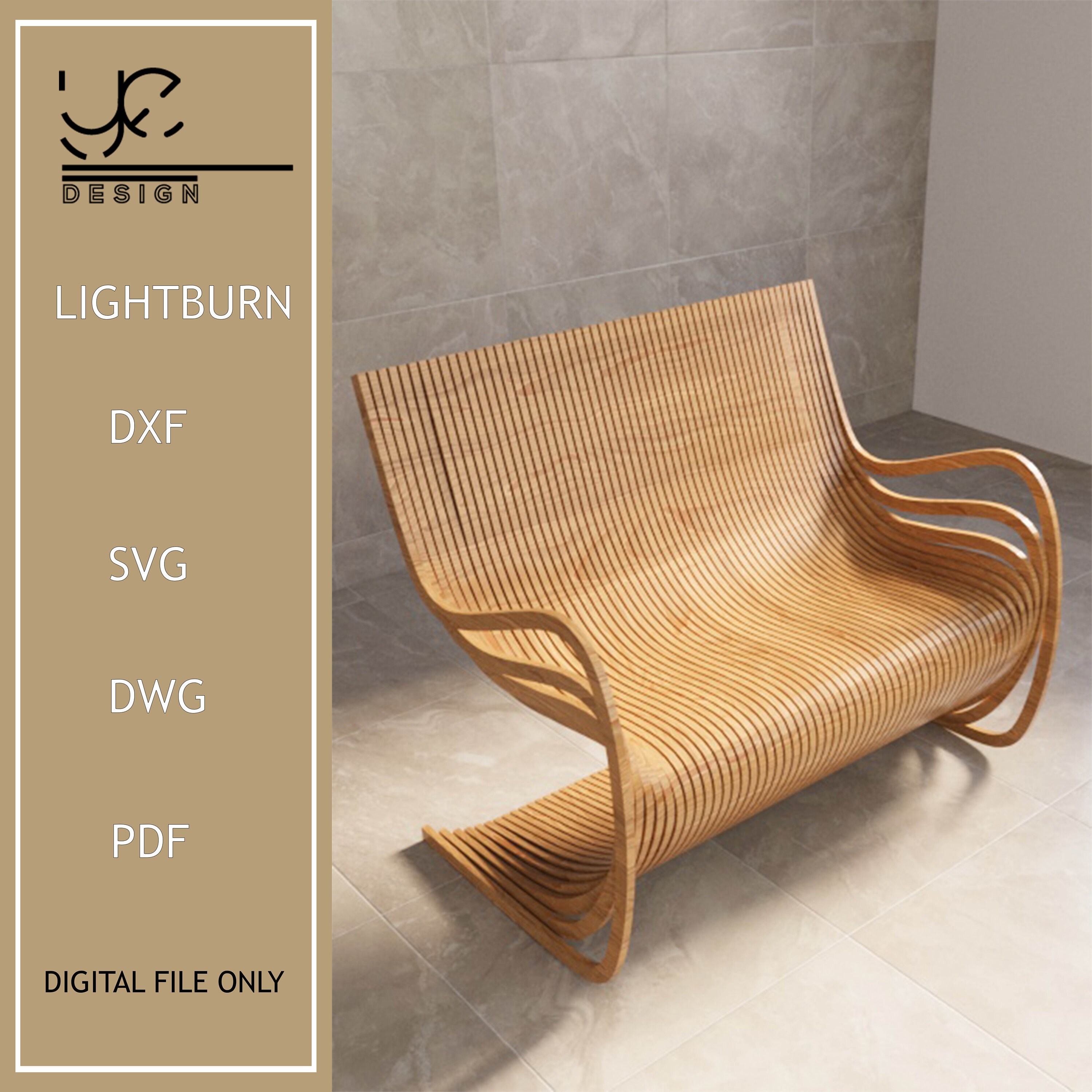 Parametric Wavy Wooden Furniture,sofa Design,modern Couch Design,wood ...