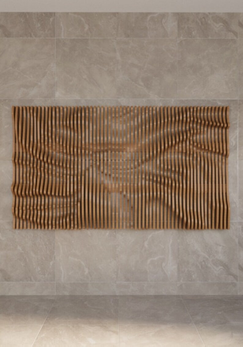 Parametric Wall Art,parametric Wall Panel Sway,ready Cut Wavy Wooden ...