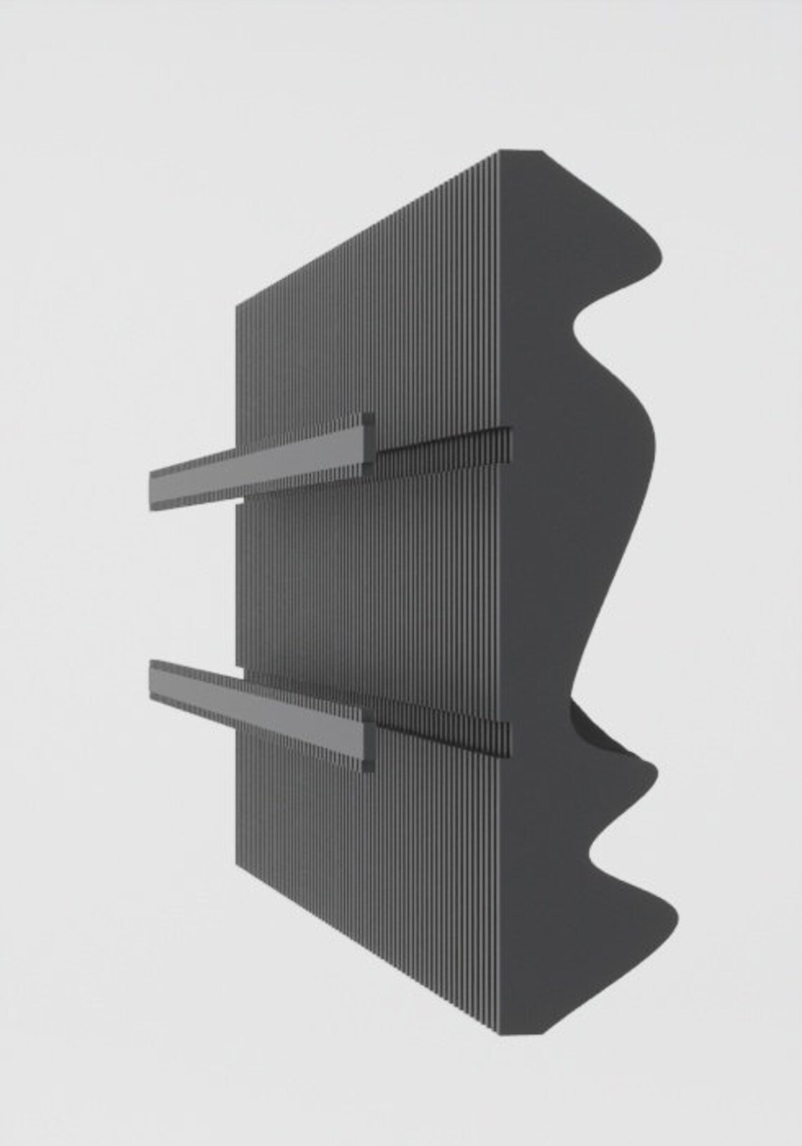 Parametric Wall Art Decor,wavy Pattern,design for Home Office and ...