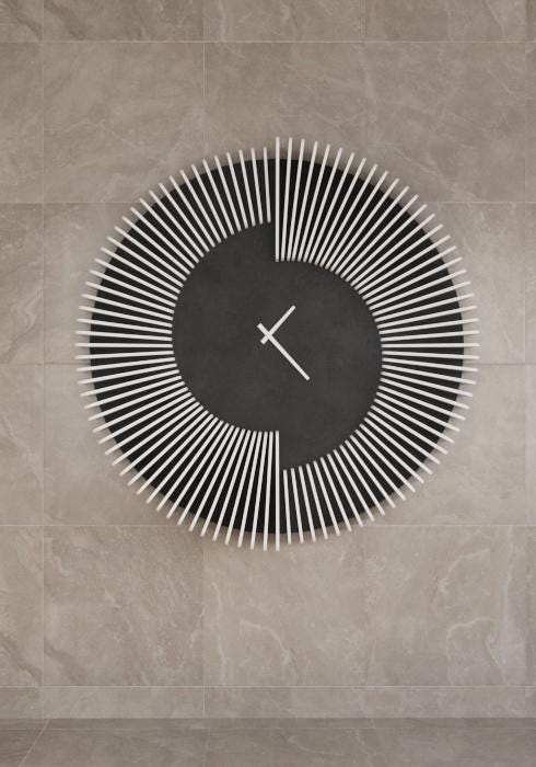 Parametric Radial Art,parametric Wavy Wooden Wall Decor,modern Clock ...