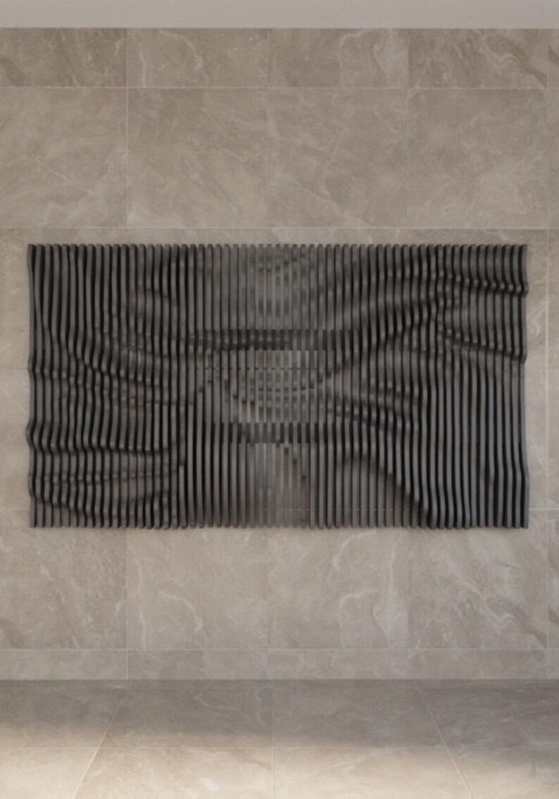 Parametric Wall Art,parametric Wall Panel Sway,ready Cut Wavy Wooden ...