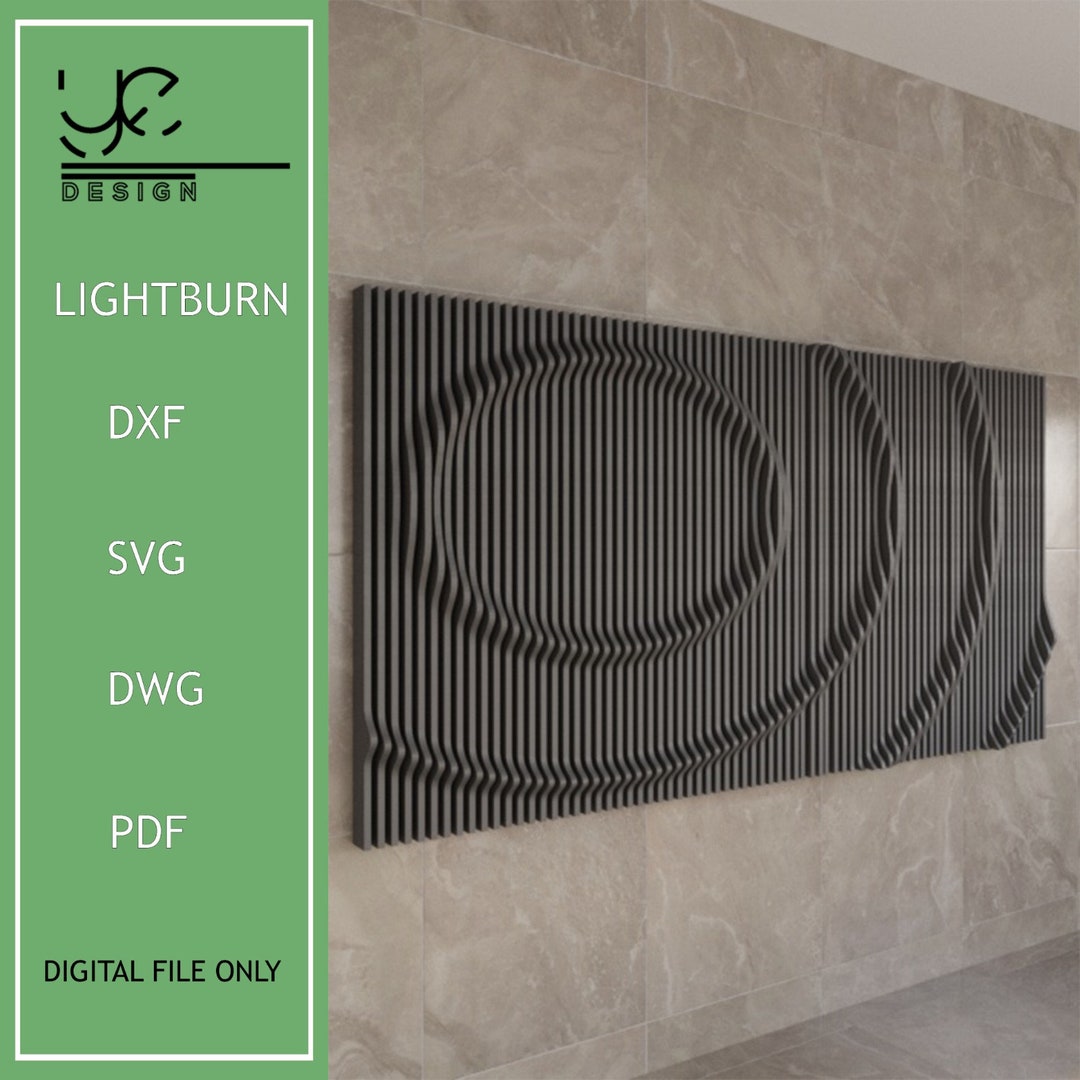 Water Raindrop Ripple Pattern Wall Art,parametric Wall Sculpture Decor ...