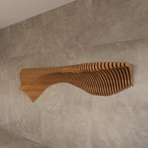 Parametric Shelf,parametric Shelf Decor,modern Wooden Shelf Decor ...