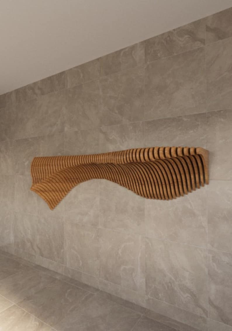 Parametric Shelf,parametric Shelf Decor,modern Wooden Shelf Decor ...