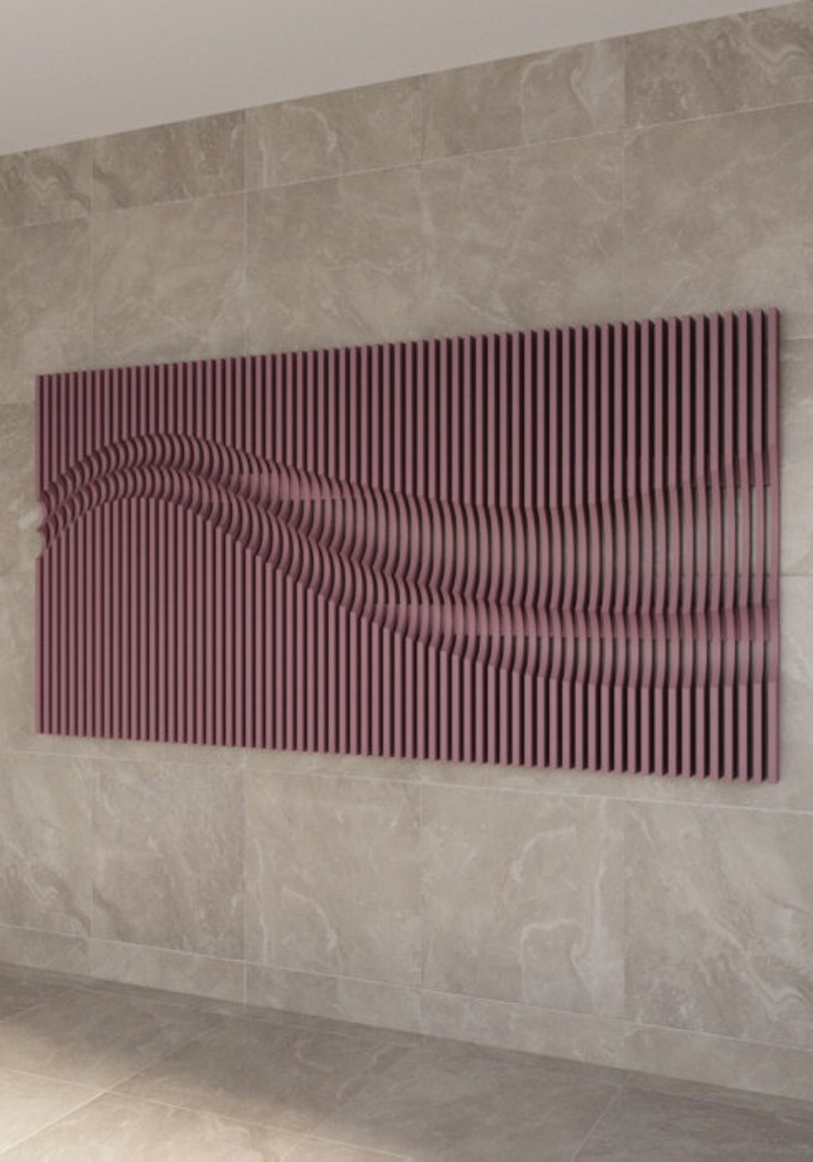 Parametric Wavy Wall Art, Parametric Wood Wall Frame,wall Art for CNC ...