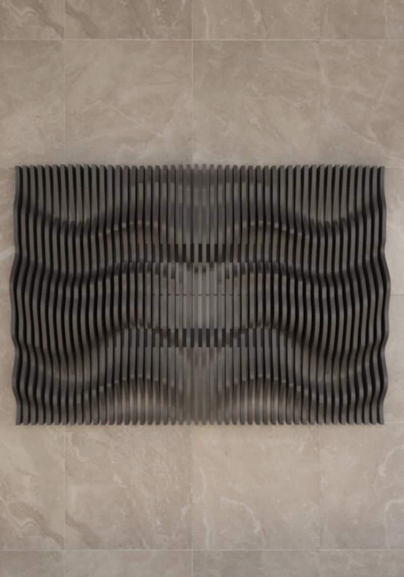 Wood,natural,digital Art,parametric Wall Art Decor, Wavy Pattern ...