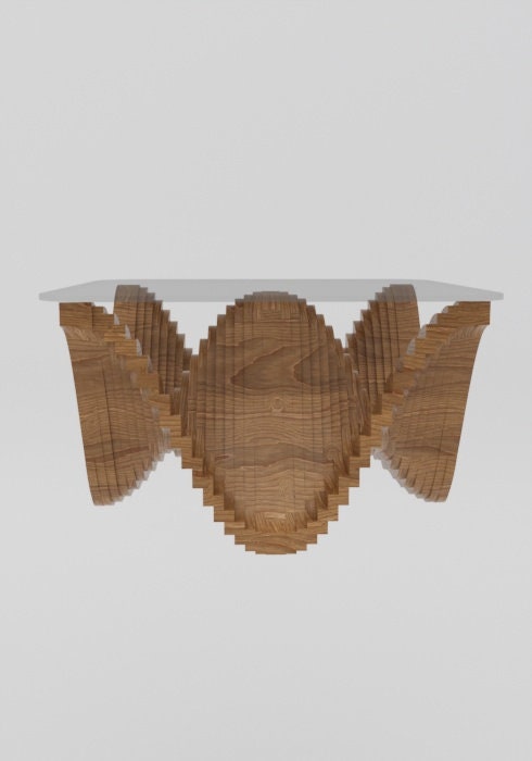 Parametric Wavy Coffee Table: Wooden Furniture Plans (digital File) - Etsy