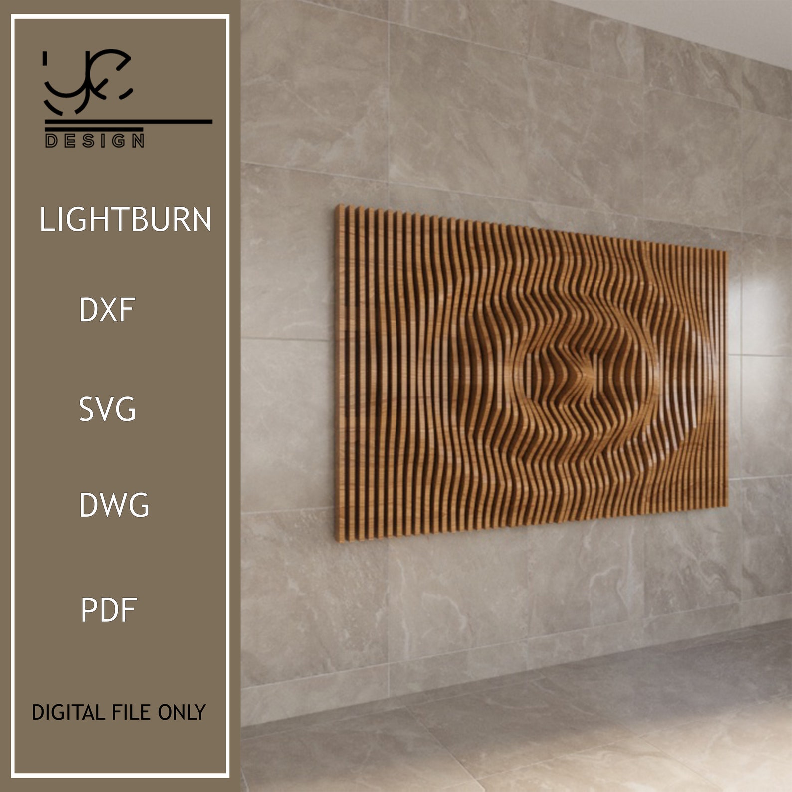 Parametric Wall Panel,wooden Wall Decor,parametric Wall Art Decor ...