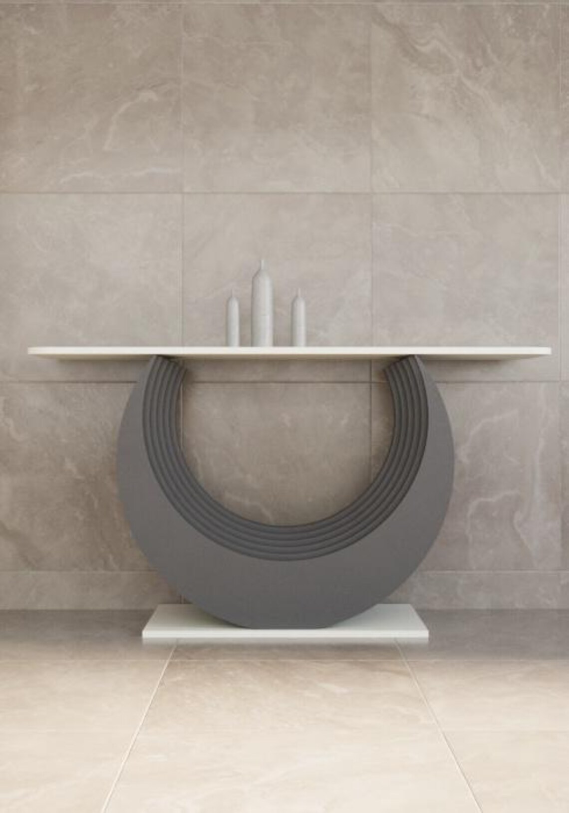Parametric Wavy Console Table Dresser: CNC Cut File (digital Download ...
