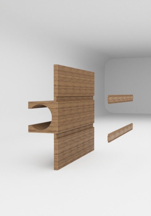 Parametric Wavy Shelf DXF File for Cnc,parametric Style Floating Shelf ...