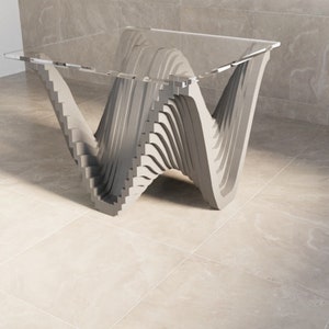 Wave Form Parametric Table Cut Ready,dinner Table,table Files for Wood ...
