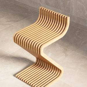 Parametric Wavy Wooden Furniture,parametric Stool,bar Stool,chair ...