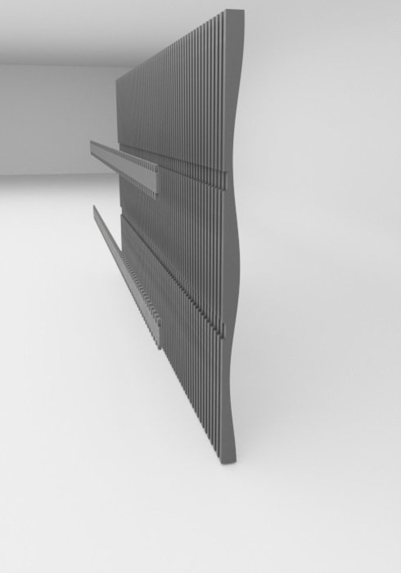 Parametric Wavy Wooden Wall Decor,wavy Pattern,parametric CNC Files ...