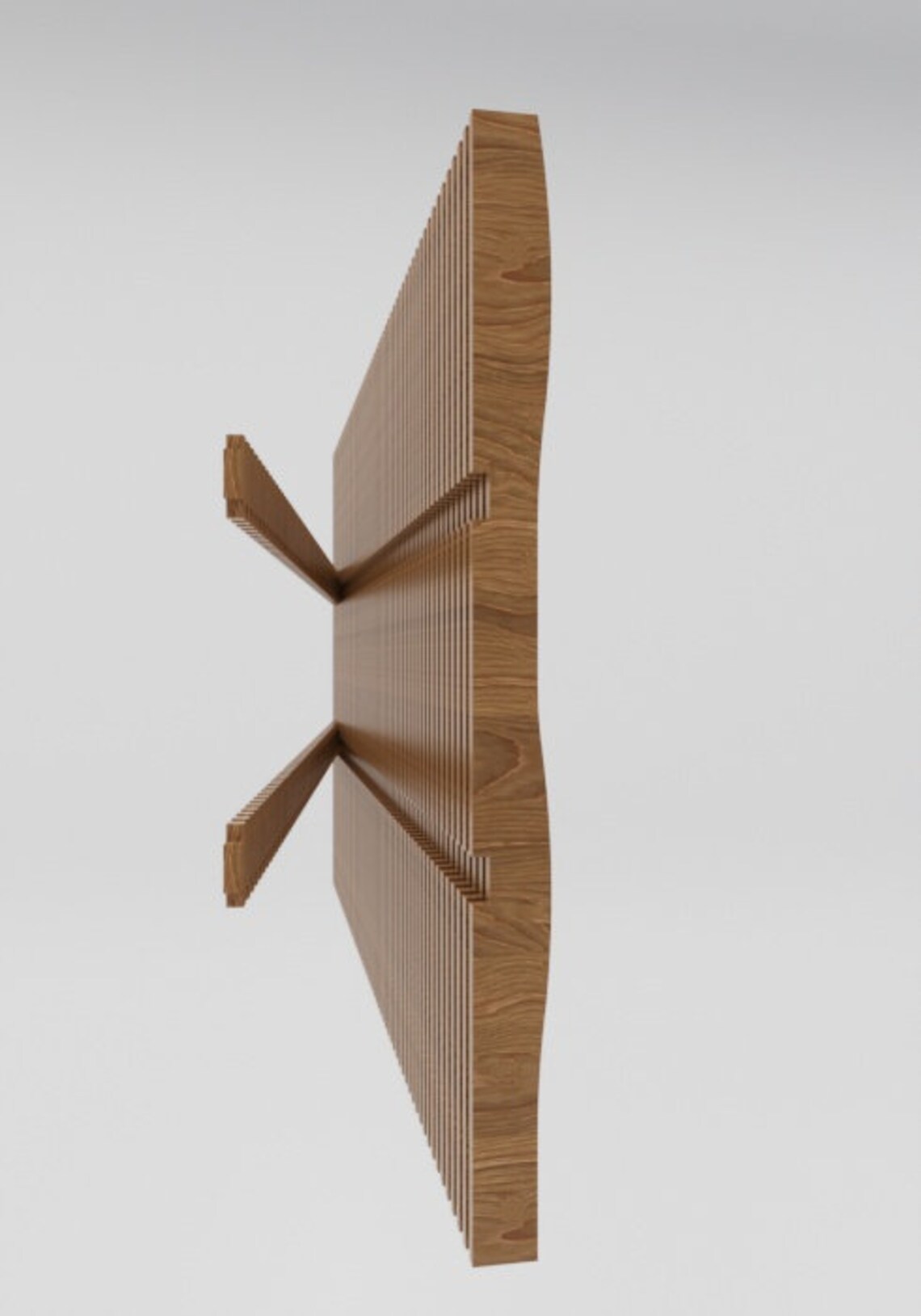 Parametric Wavy Wooden Wall Decor, Parametric Wood Wall Frame ...