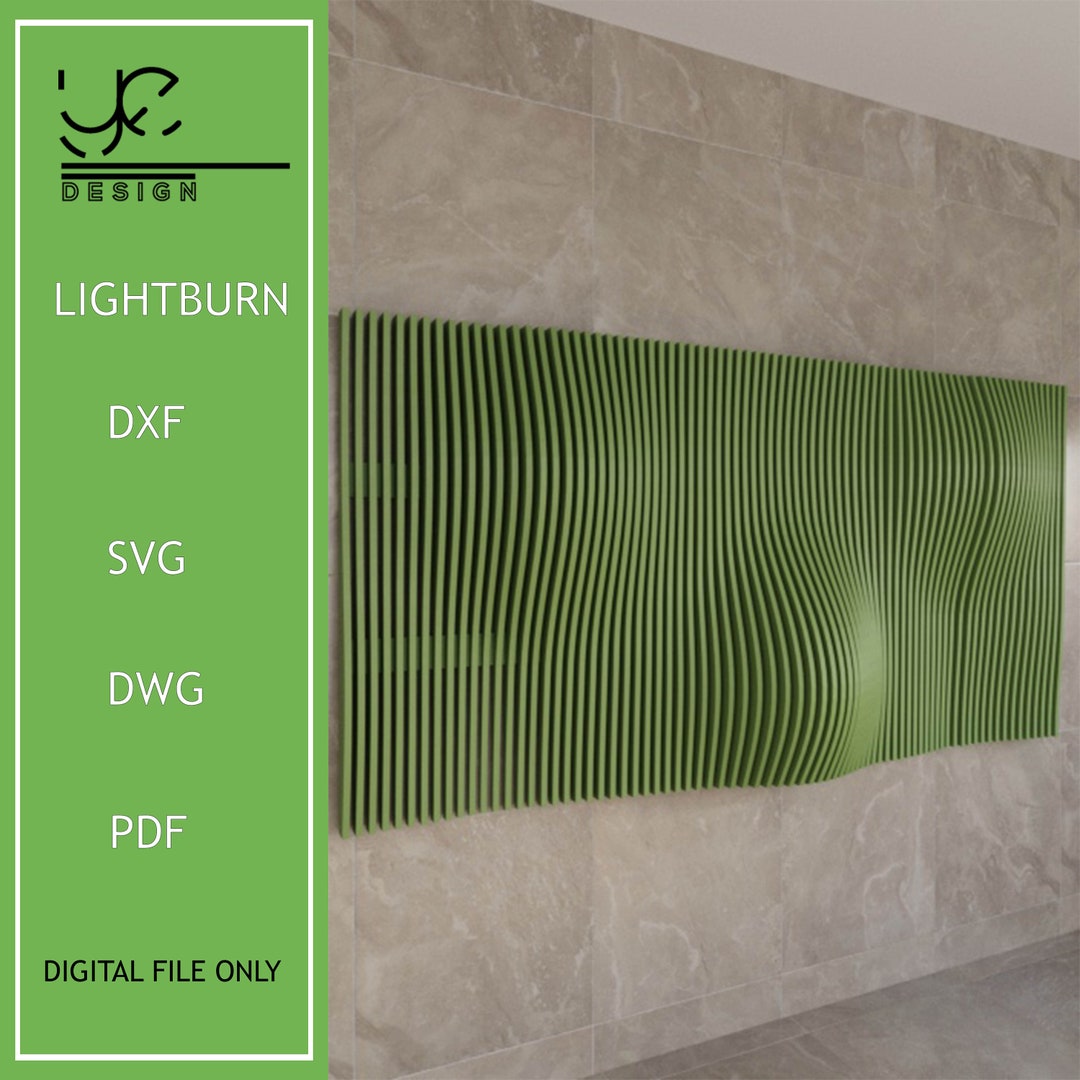 Sea Wawe Wall Decor,parametric Wavy Wooden Wall Decor,parametric Wall ...