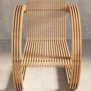 Parametric Design Wavy Wooden Art Chair Model,parametric Wavy Wooden ...