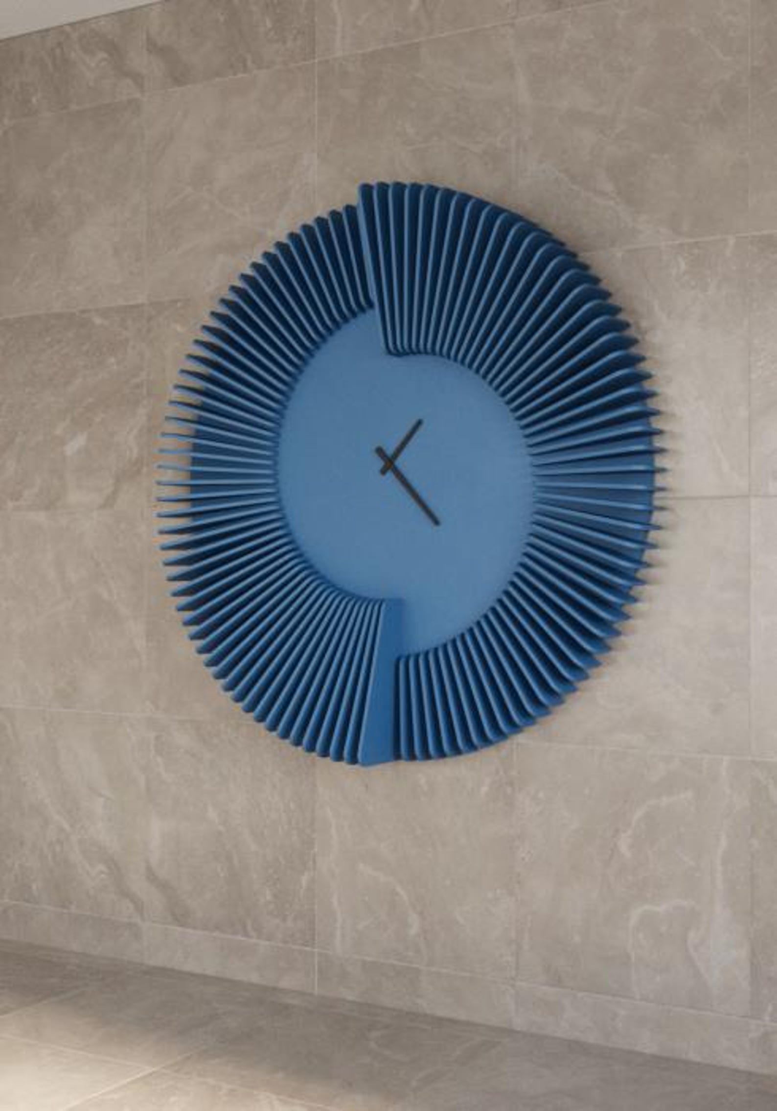 Parametric Radial Art,parametric Wavy Wooden Wall Decor,modern Clock ...