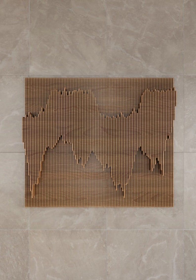 Parametric Map Wall Decor,parametric Wall Art Panel,parametric Model,3d ...