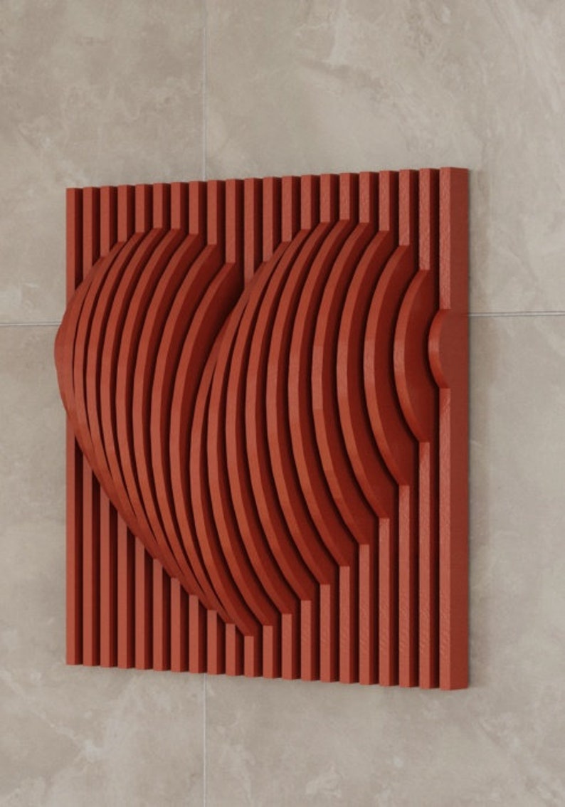 Parametric Heart Wall Art,minimalist Heart Wall Decor,heart Shape ...