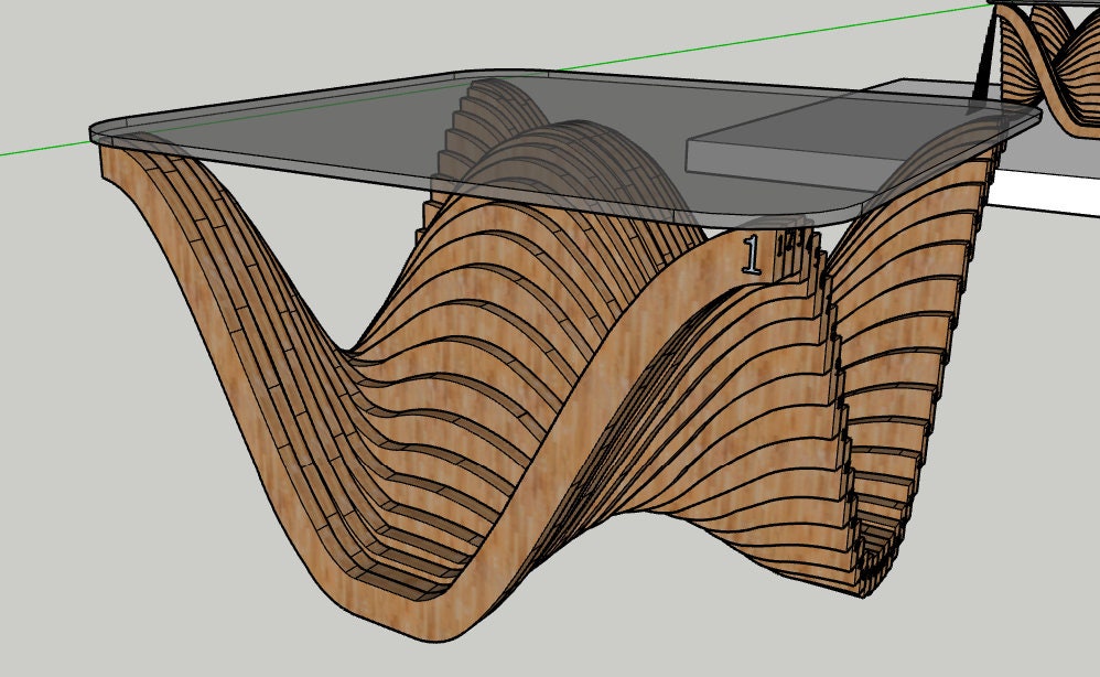 Parametric Wavy Wooden Furniture, Parametric Furniture, Parametric ...