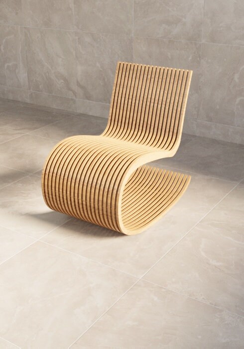 Wood Parametric Dxf Chair Model,cut,plywood Chair Cnc File,chair Design ...