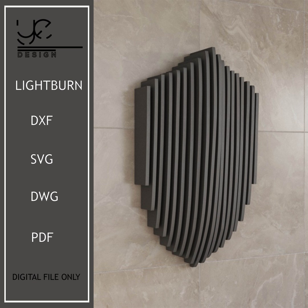 Parametric Shield Wall Decor,parametric Wall Art,modern Shield Design ...