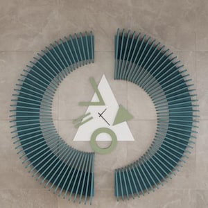 Parametric Modern Wall Clock,clock Design,radial Wooden wall Decor ...