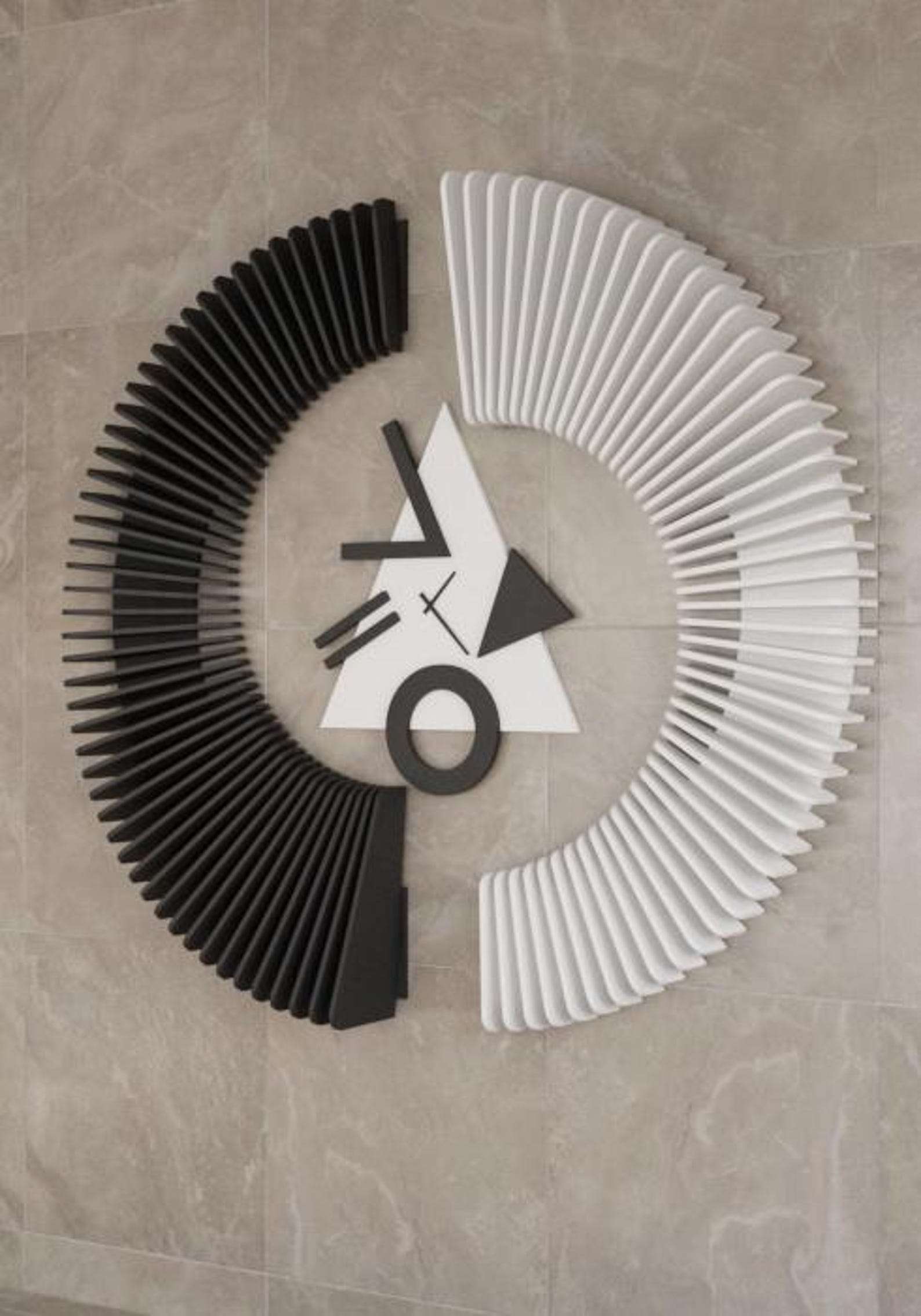 Parametric Modern Wall Clock,clock Design,radial Wooden Decor,round ...