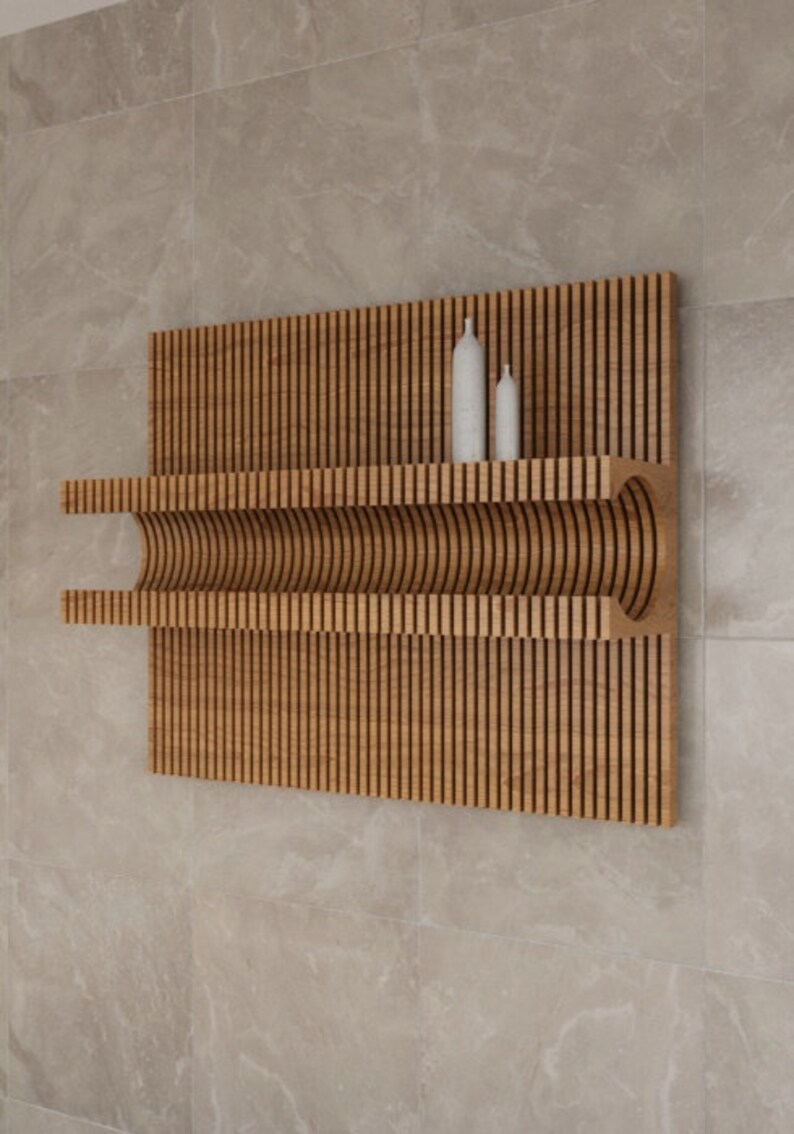 Parametric Wavy Shelf DXF File: CNC Laser Cut Design (digital Download ...