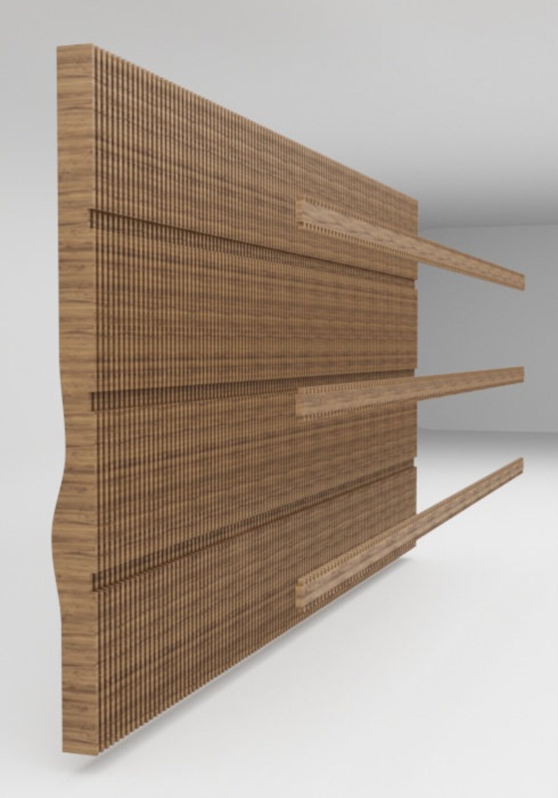 Sea Waves Wooden Decor,wood Art,parametric Wall Panel Sway,parametric ...