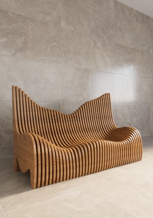 Parametric Sofa Wooden Seat,sofa Design,parametric Bench Design,modern Furniture,cnc Files for ...