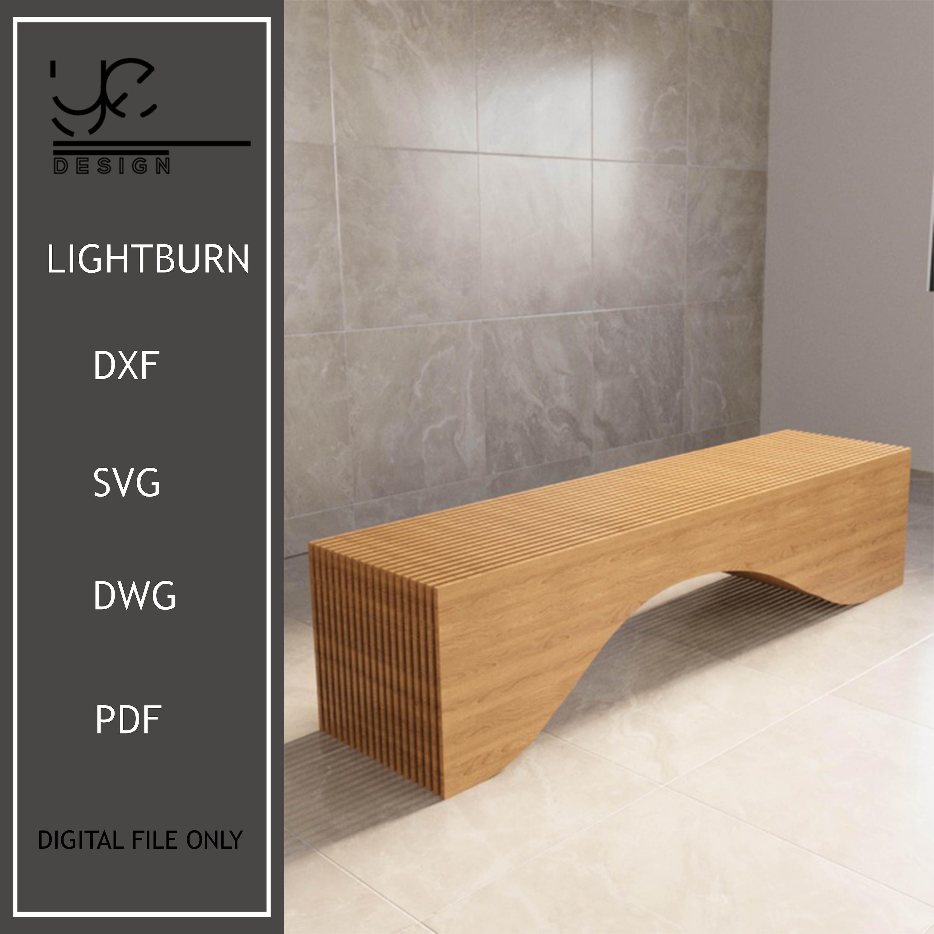 Parametric Bench Design Wavy Wooden,digital Parametric Furniture,wooden Seat,office Bench,modern ...