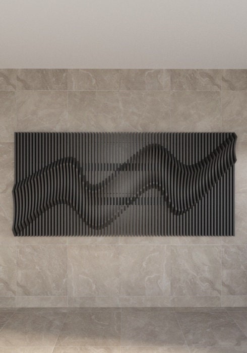 Parametric Wall Art Decor,wavy Pattern,design for Home Office and ...