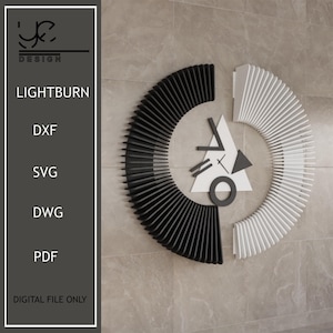 Parametric Modern Wall Clock,clock Design,radial Wooden wall Decor ...